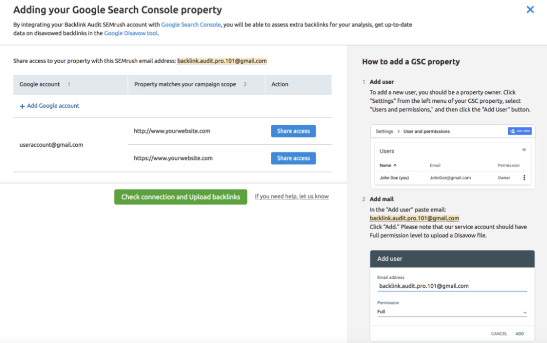 Google Analytics and Search Console with SEMrush - Getting Started ...